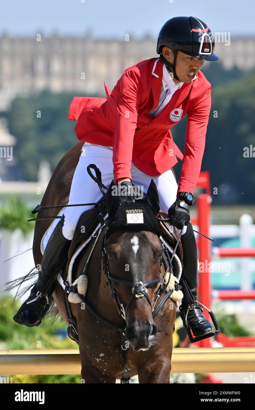TOMOTO Kazuma (JPN), Equestrian Jumping at Chateau de Versaille, during ...
