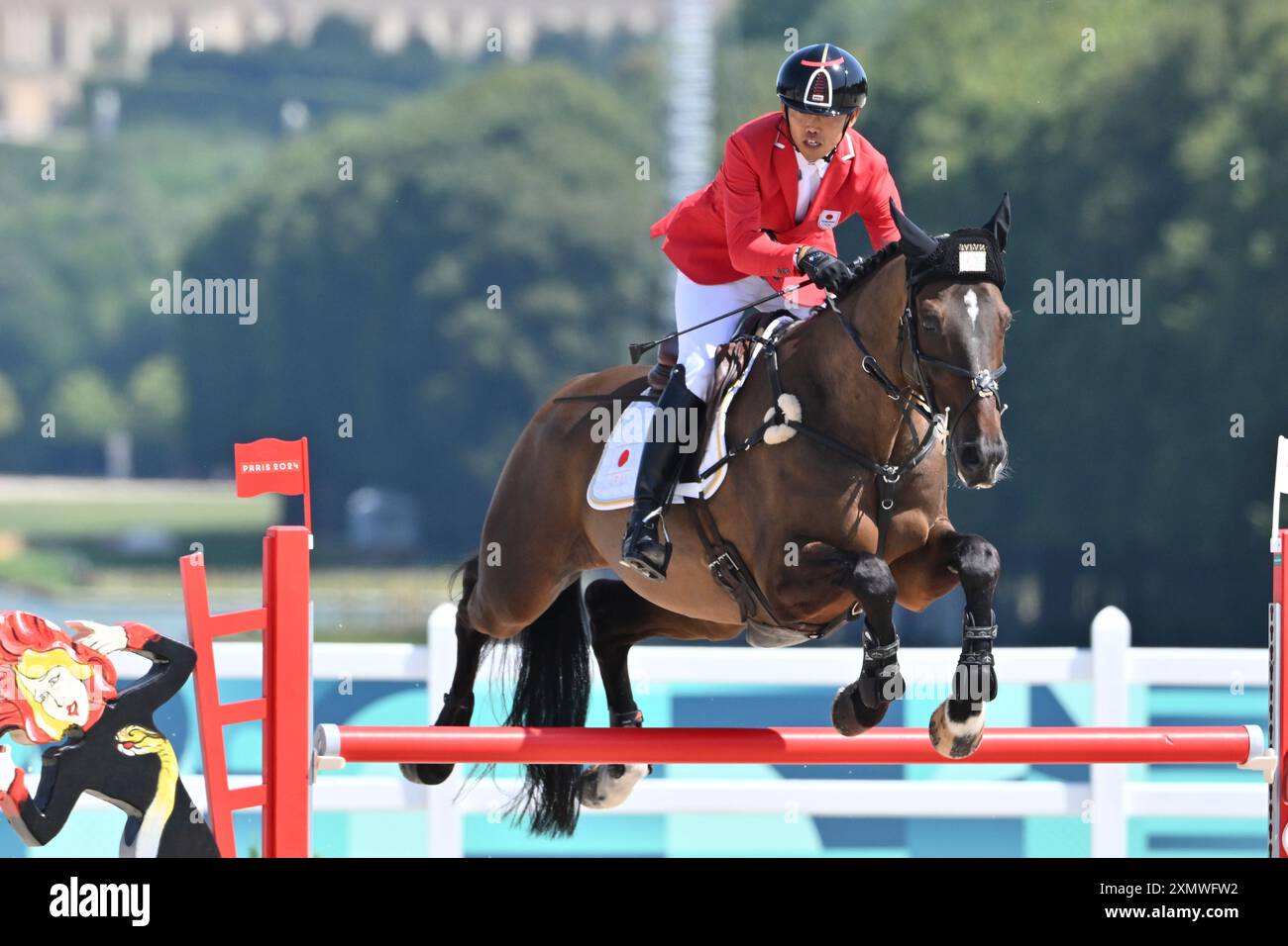 TOMOTO Kazuma (JPN), Equestrian Jumping at Chateau de Versaille, during ...