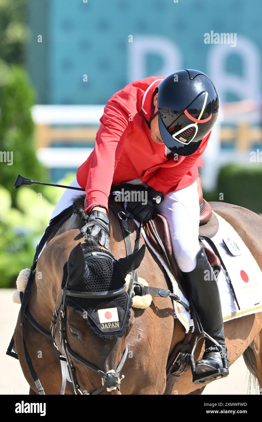 TOMOTO Kazuma (JPN), Equestrian Jumping at Chateau de Versaille, during ...