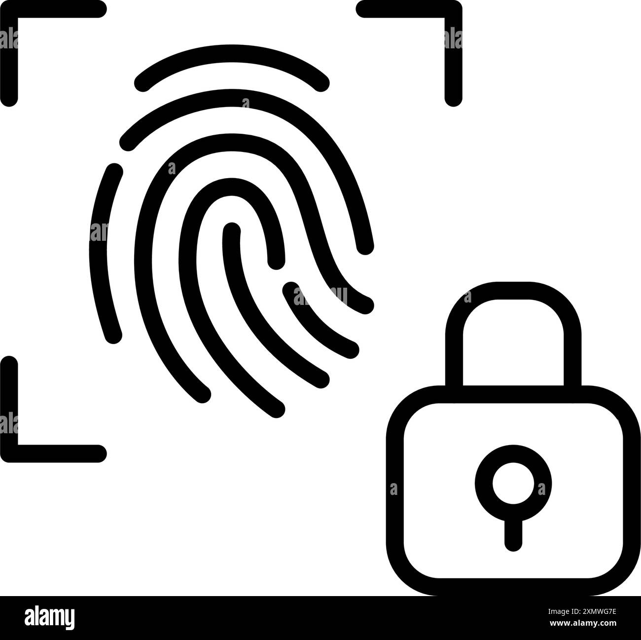Biometric lock Black and White Stock Photos & Images - Alamy