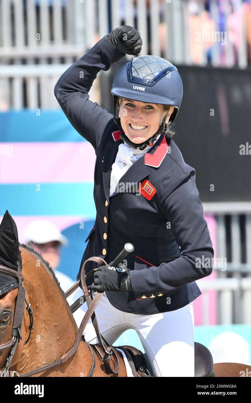 COLLETT Laura (GBR) Bronze medal at the Medal Ceremony, Equestrian ...