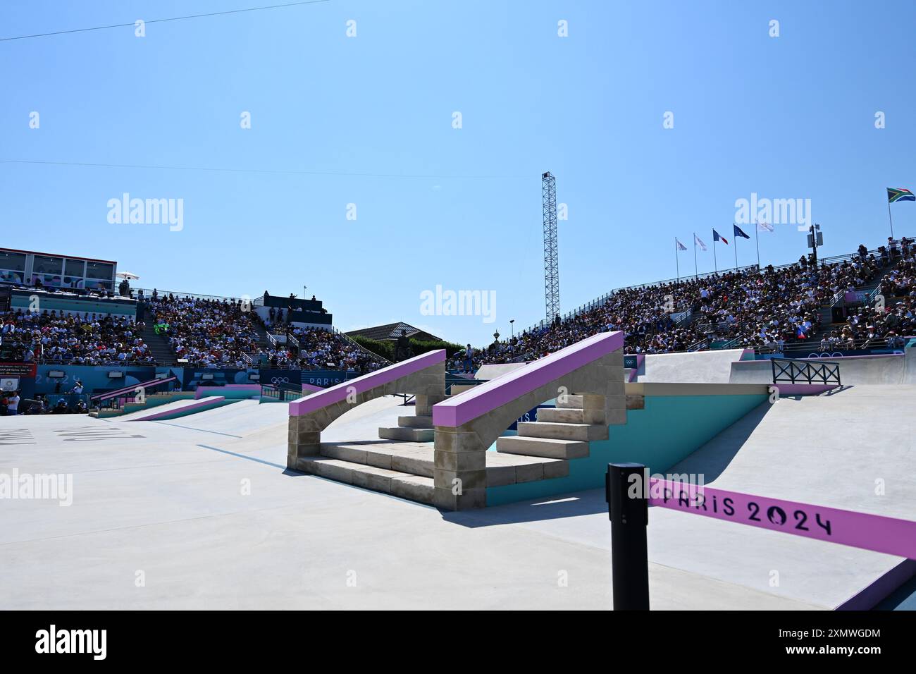 General view of stadium, JULY 29, 2024 - Skateboarding : Men's Street ...