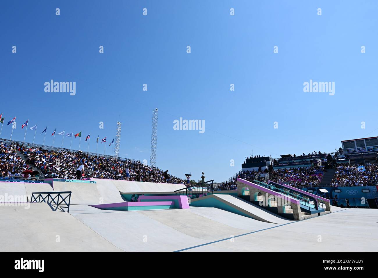General view of stadium, JULY 29, 2024 - Skateboarding : Men's Street ...