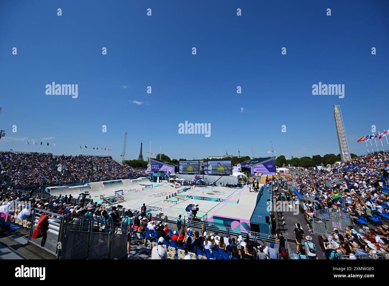 General view of stadium, JULY 29, 2024 - Skateboarding : Men's Street ...