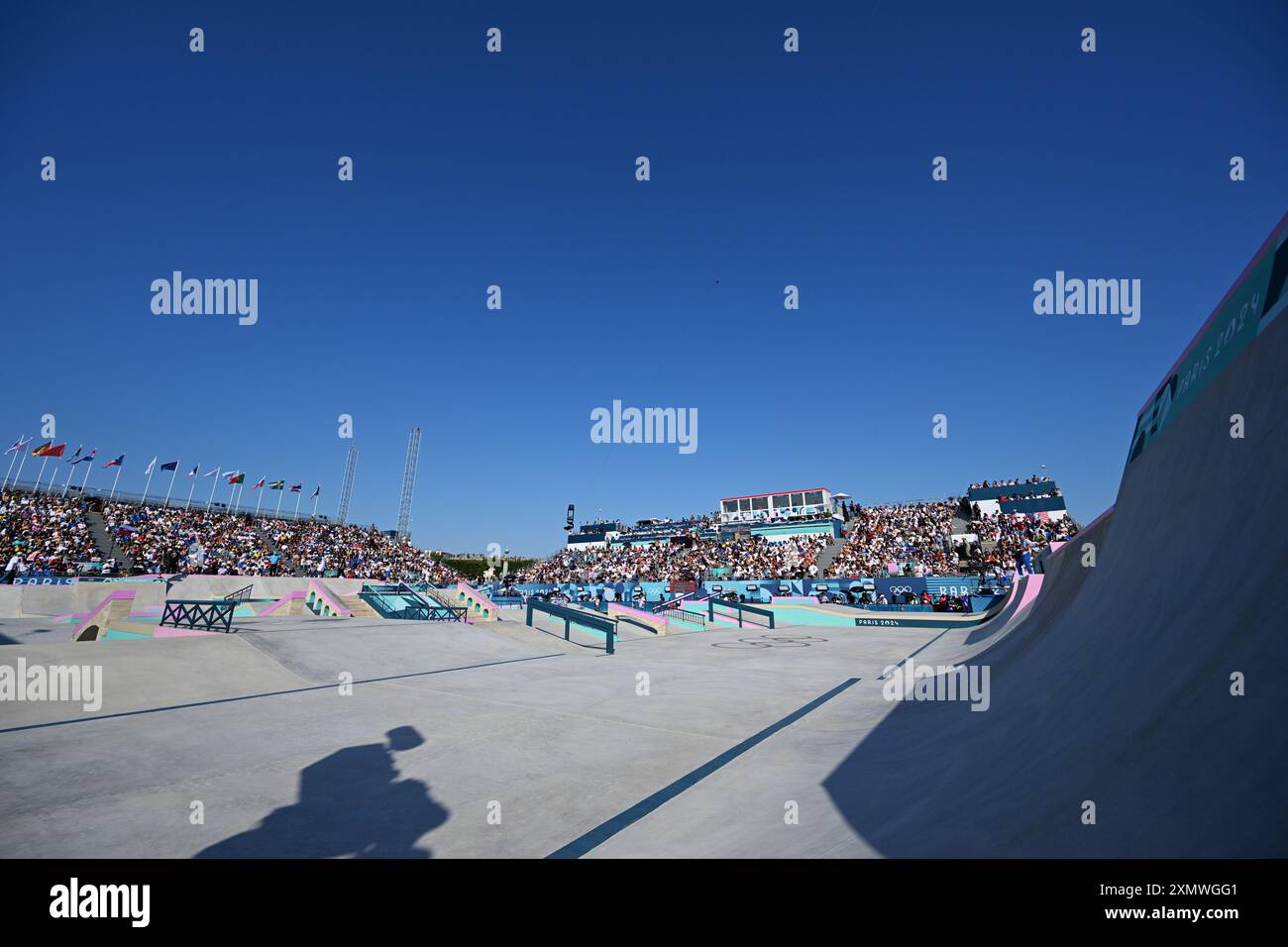General view of stadium, JULY 29, 2024 - Skateboarding : Men's Street ...