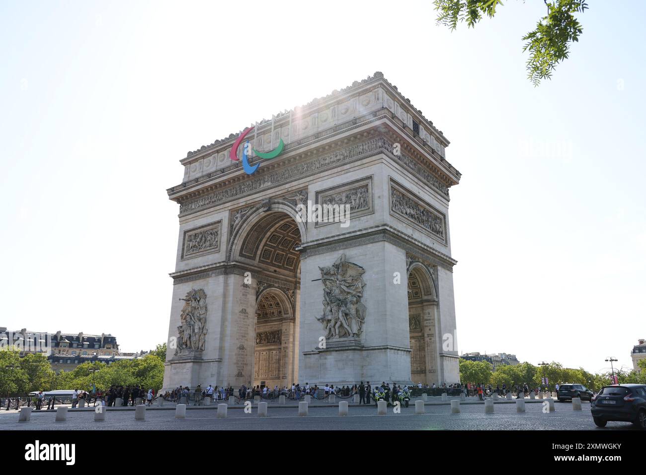 & The Arch of Triumph & The paralympics Symbol/General view, JULY 29 ...