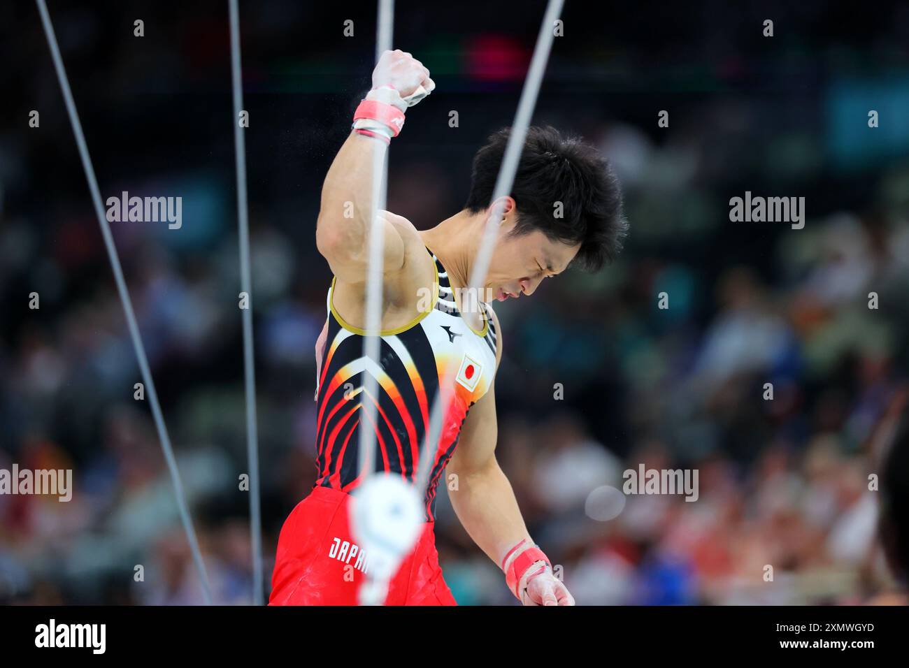Wataru Tanigawa (JPN), JULY 29, 2024 - Gymnastics - Artistic : Men's Team Final Rings during the ...