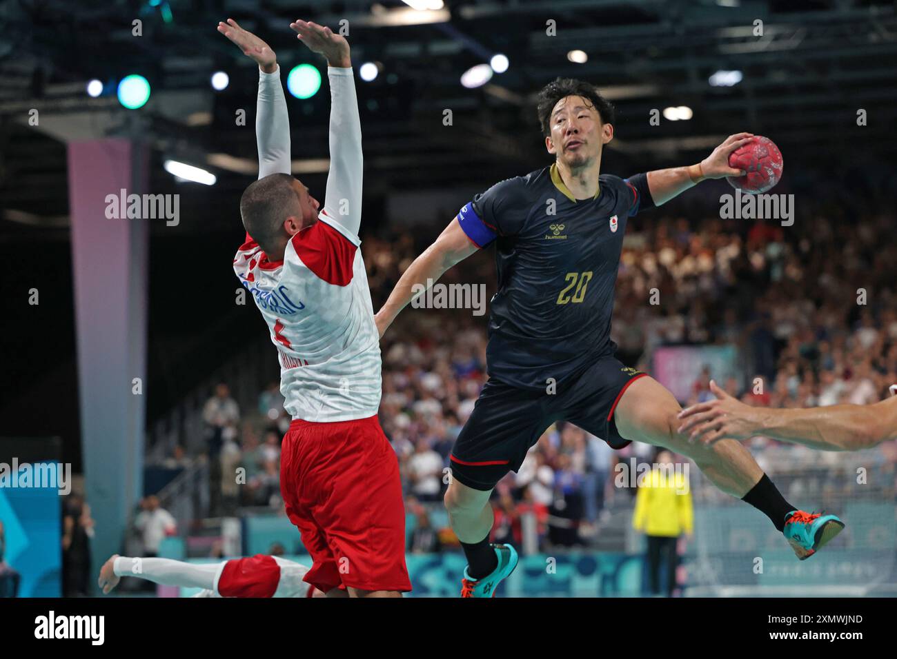 Paris, France. 27th July, 2024. Jin Watanabe (JPN) Handball : Men's ...
