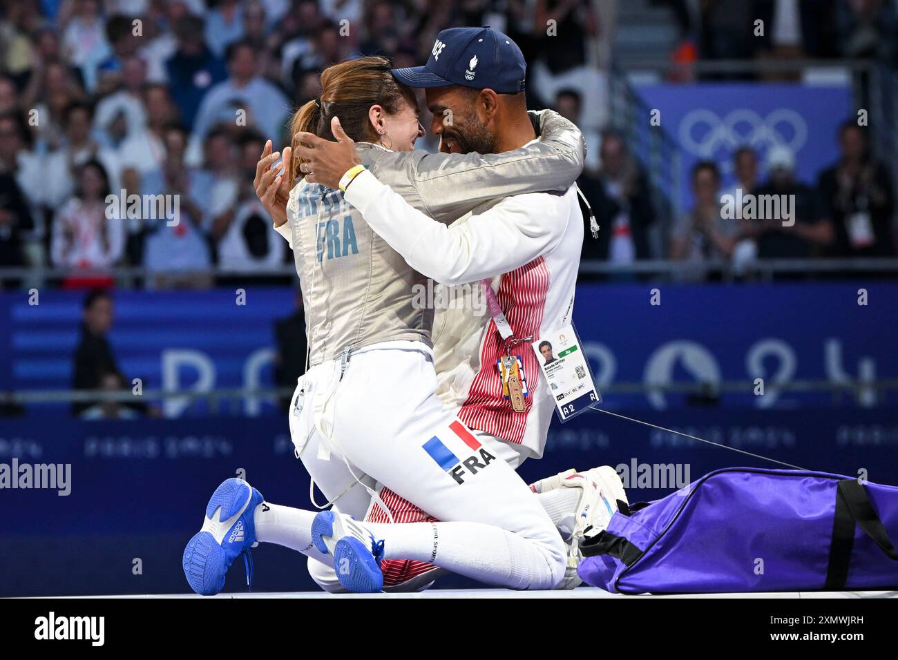 Paris, France. 29th July, 2024. Manon Apithy-Brunet (FRA) Gold medal ...