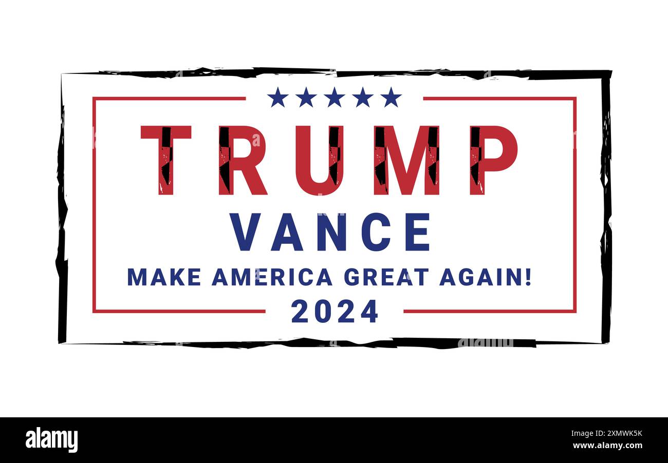 2024 donald trump campaign emblem hi-res stock photography and images ...