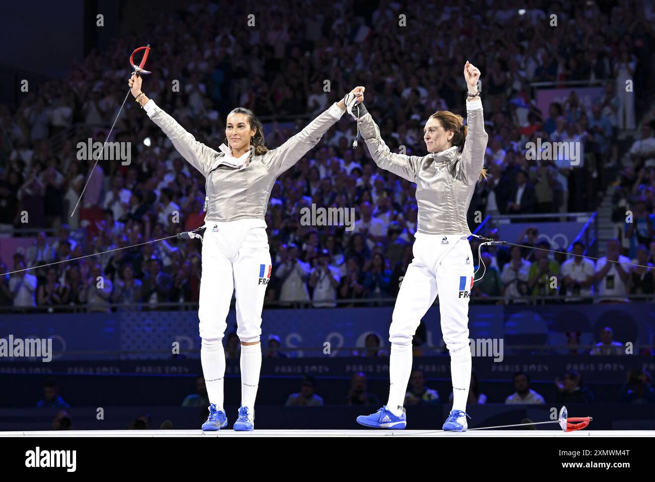 Paris, France. 29th July, 2024. Celebration Sara Balzer (FRA) Silver ...
