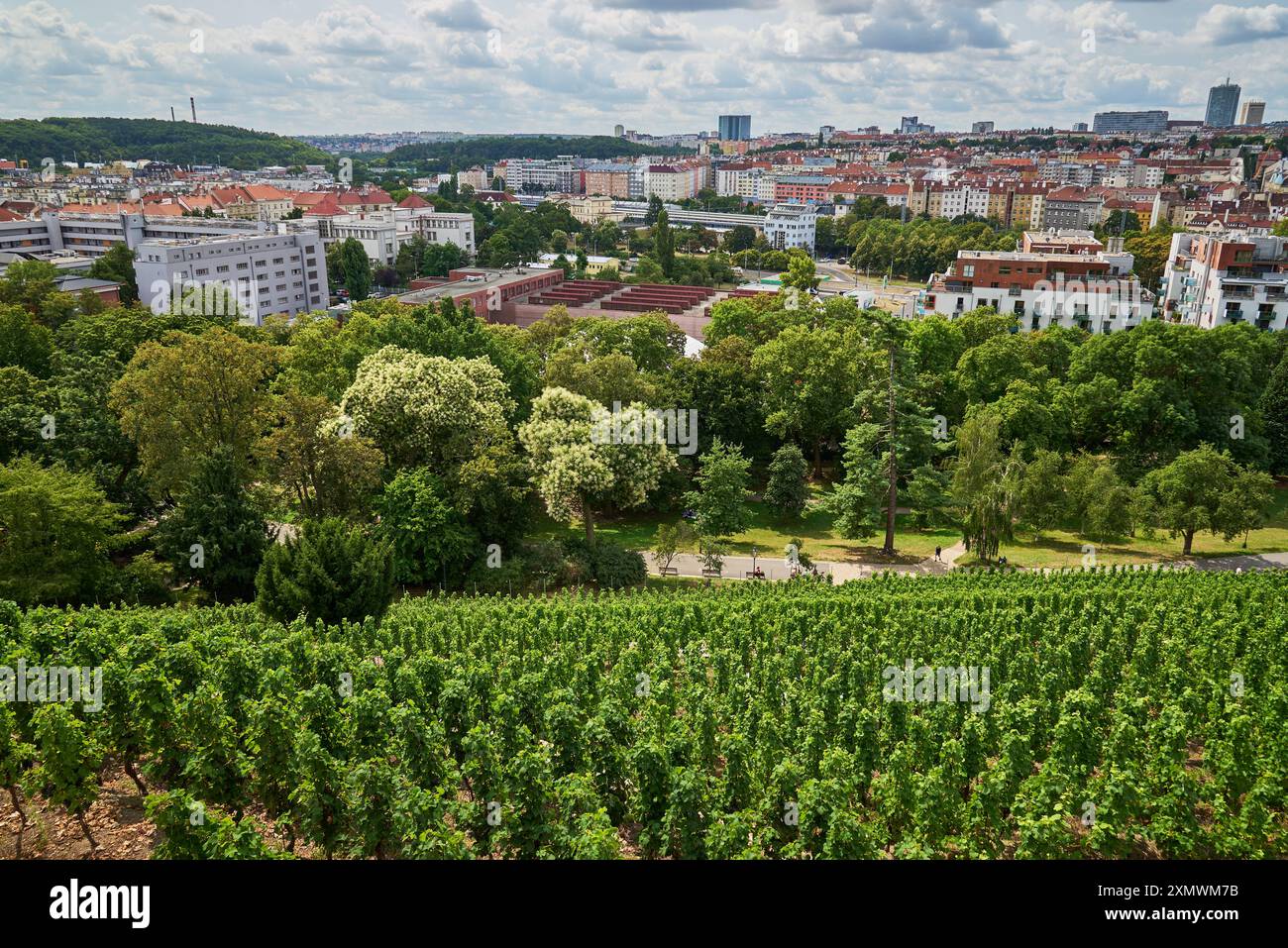 Vineyard Gazebo in Grebovka Havlickovy sady gardens in Vinohrady ...