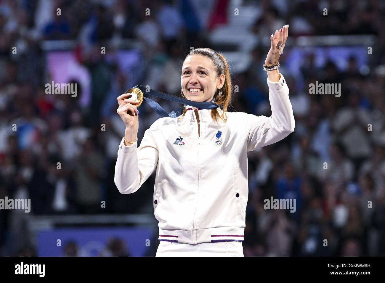 Paris, France. 29th July, 2024. Manon Apithy-Brunet (FRA) Gold medal ...
