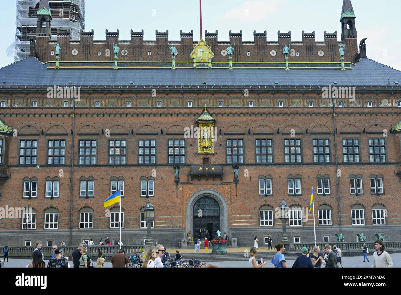 Copenhagen City Hall in romantic nationalist style,Copenhagen,Denmark ...