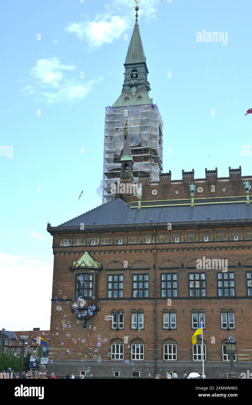 Copenhagen City Hall in romantic nationalist style,Copenhagen,Denmark ...
