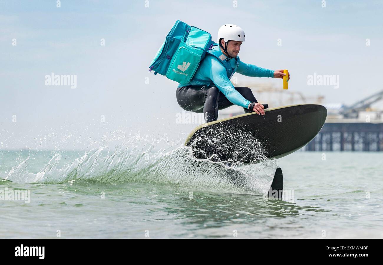 EDITORIAL USE ONLY Pro-e-foiler Tom Court trials the nation's first ...