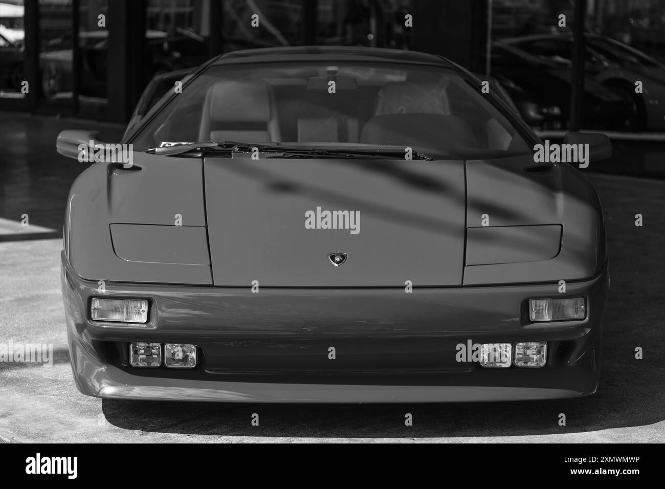 Miami Beach, Florida USA - April 15, 2021: red Lamborghini diablo ...