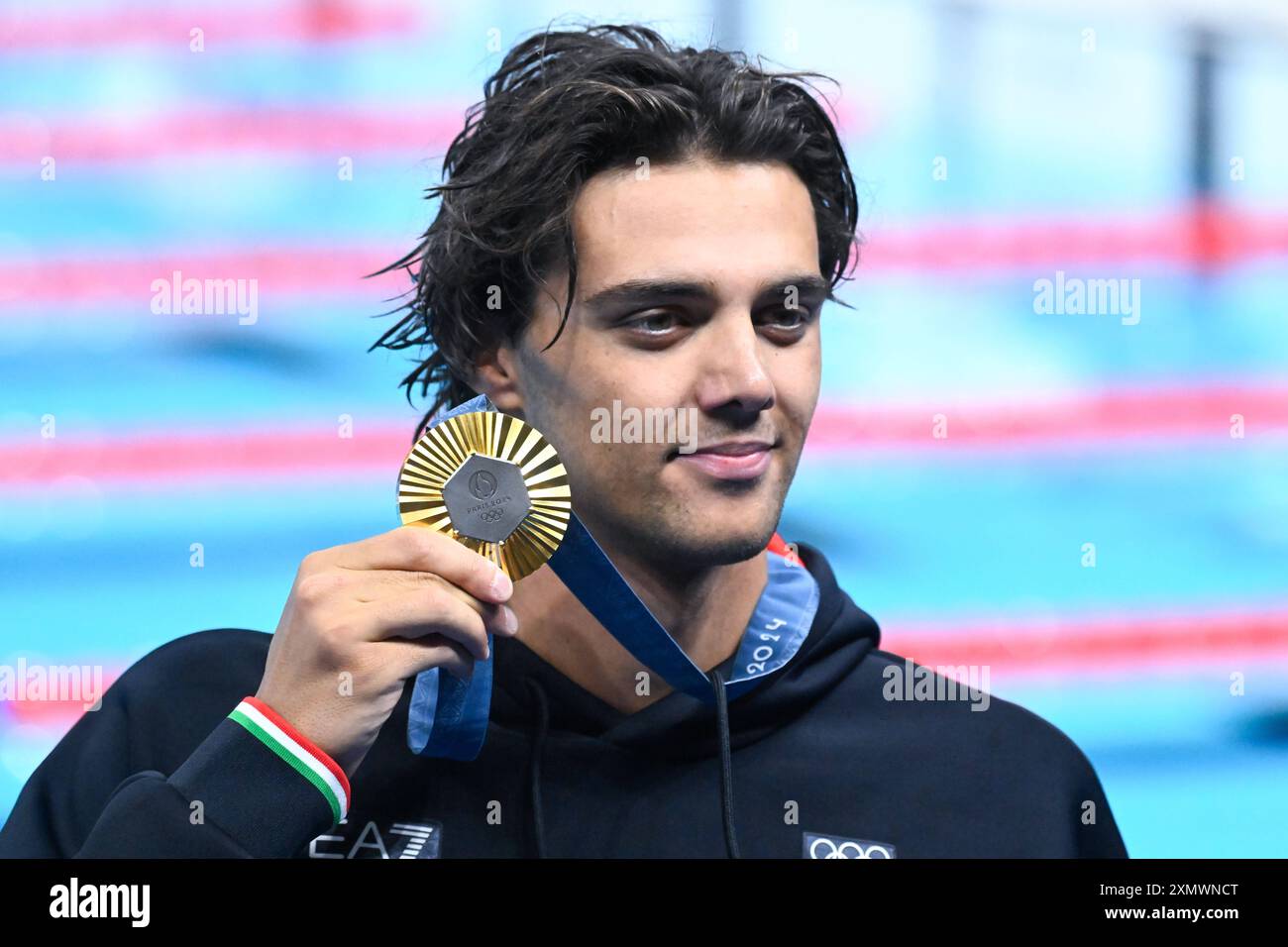 Paris, France. 29th July, 2024. Thomas Ceccon ( ITA ) Gold medal ...