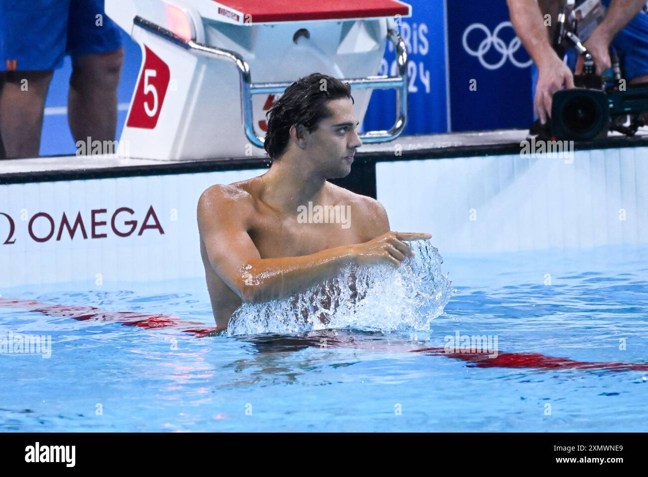 Paris, France. 29th July, 2024. Thomas Ceccon ( ITA ) Gold medal ...