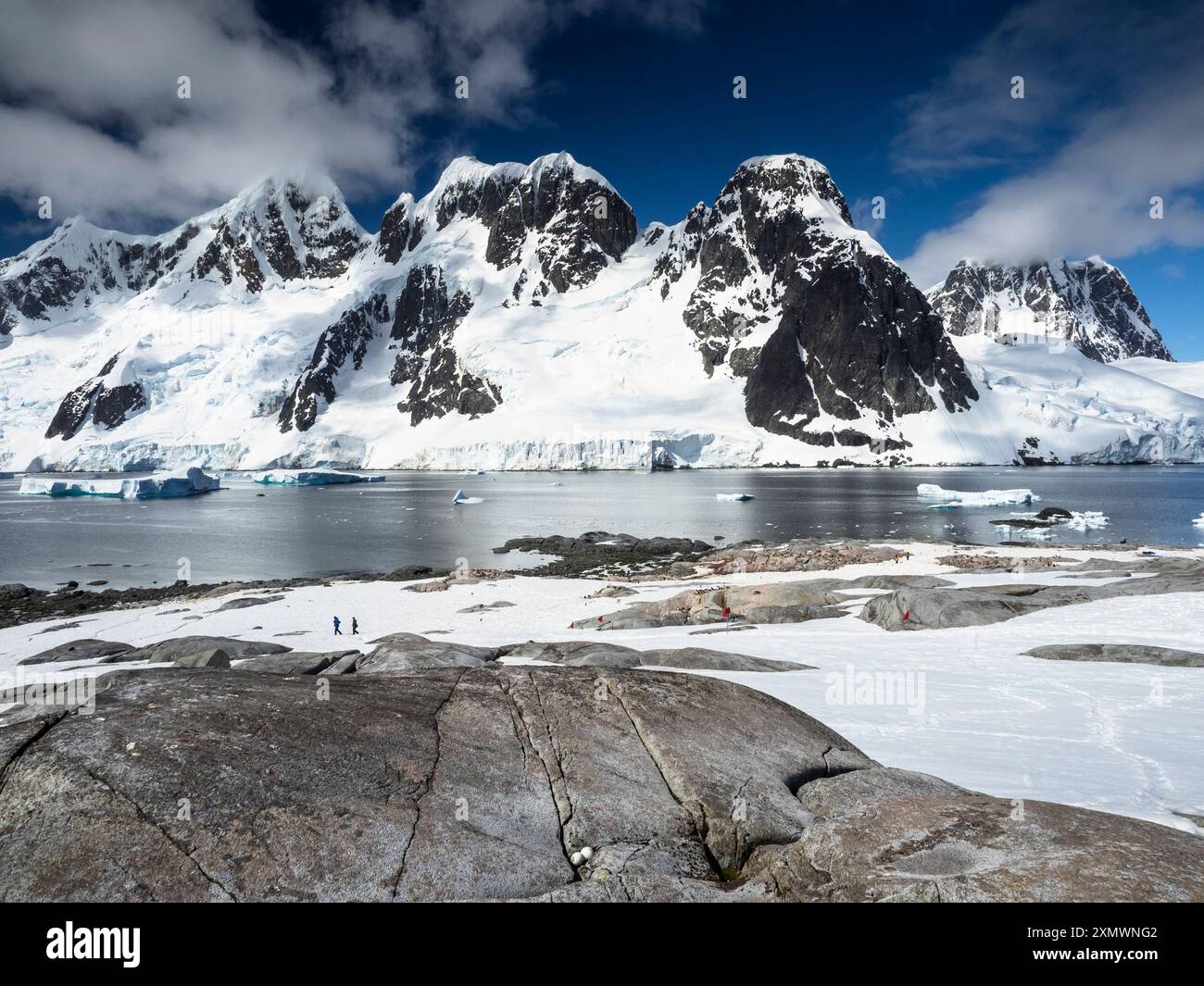 Mountainous Booth Island across Pleneau Bay from Pleneau Island ...