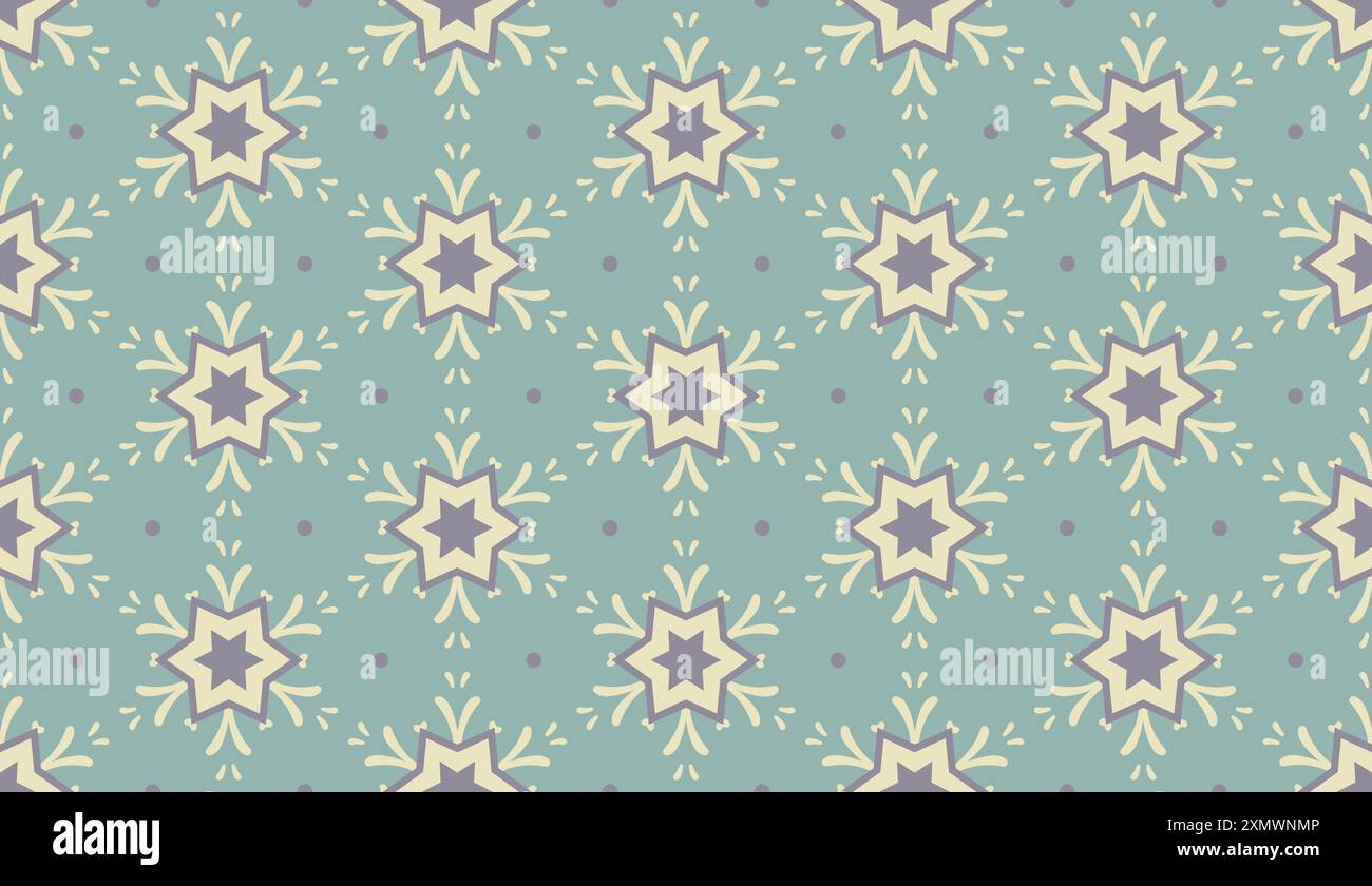 Geometric stars hexagon seamless pattern Stock Vector Image & Art - Alamy
