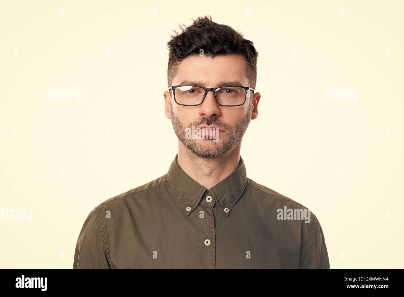 manager in glasses. adult manager man face. portrait of man manager ...