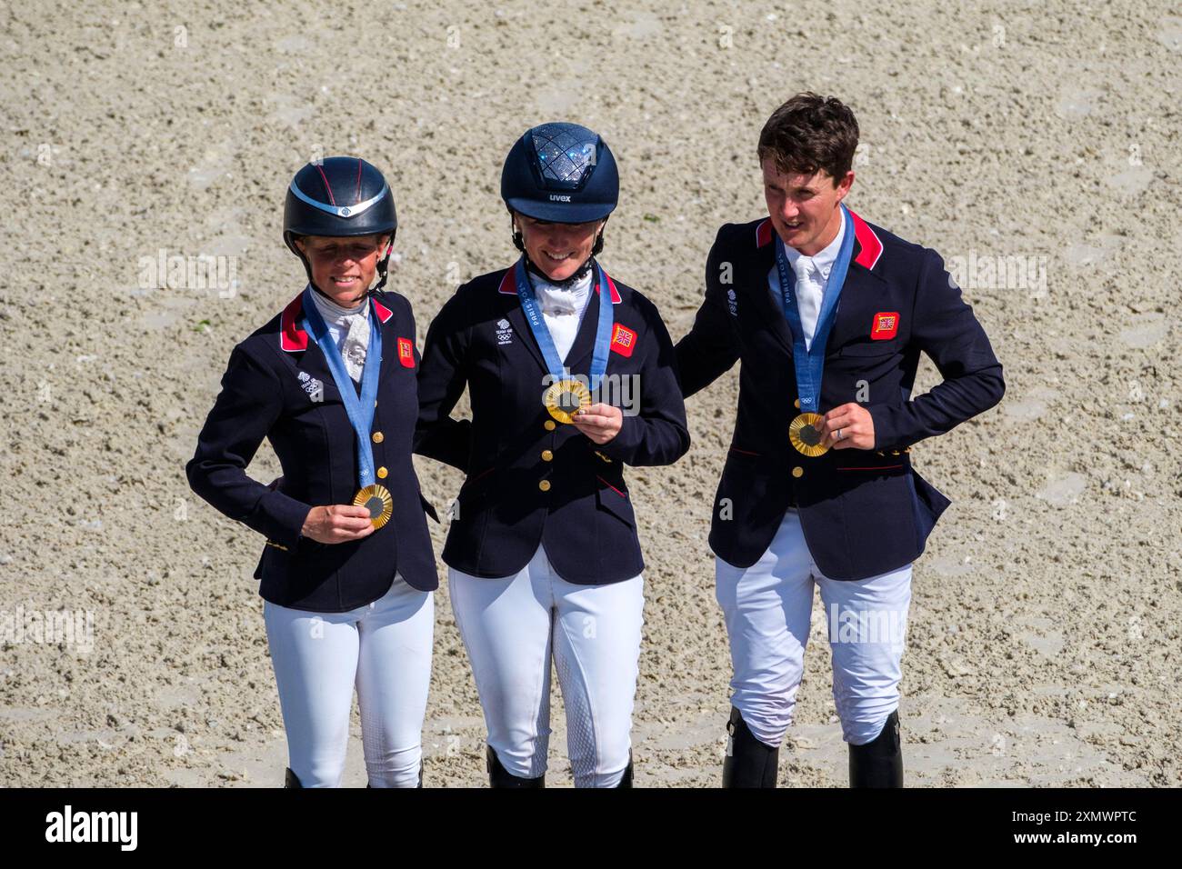 Versailles, France. 29th July, 2024. Equestrian, Great Britain team ...