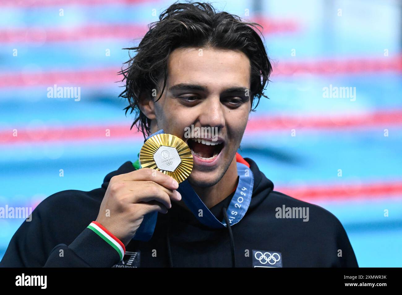 Paris, France. 29th July, 2024. Thomas Ceccon ( ITA ) Gold medal ...