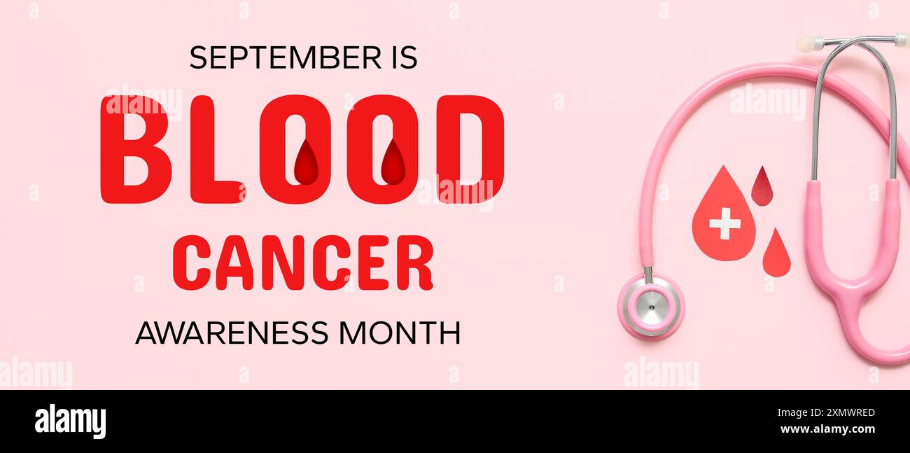 Paper blood drops with stethoscope on pink background. Banner for Blood ...