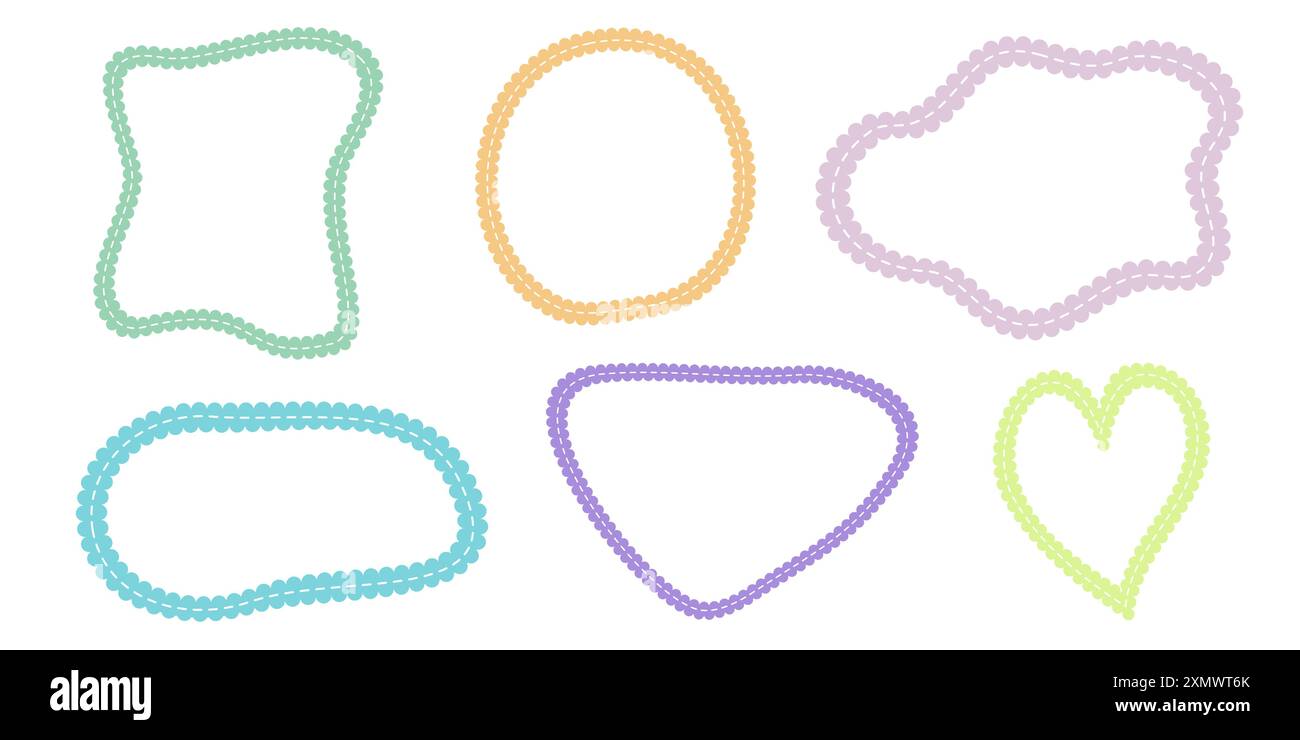 Wavy scalloped edge Cut Out Stock Images & Pictures - Alamy