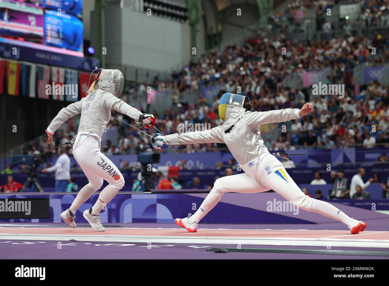 Paris, France. July 29th 2024. (L-R) Emura Misaki of Team Japan and ...