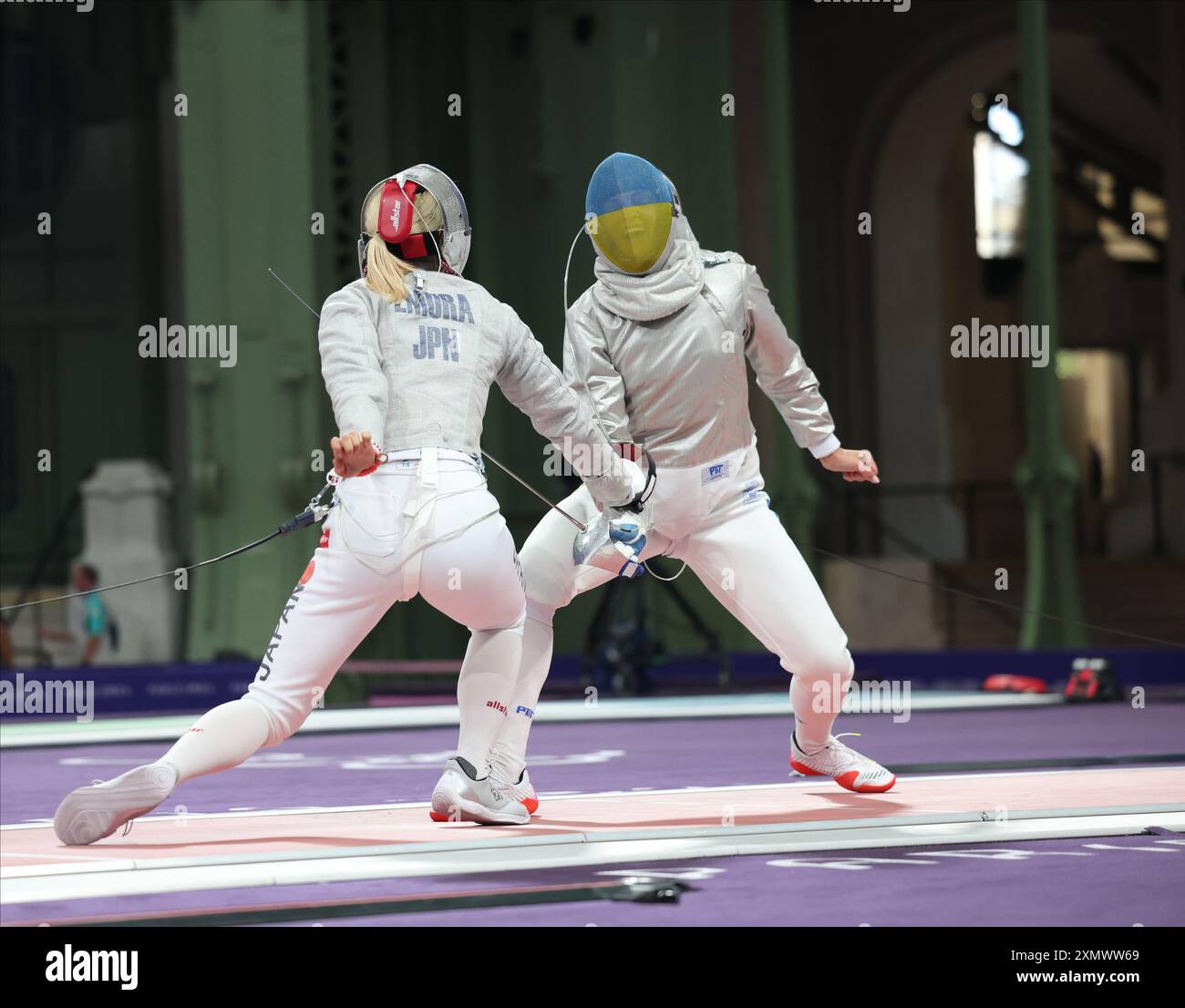 Paris, France. July 29th 2024. (L-R) Emura Misaki of Team Japan and ...