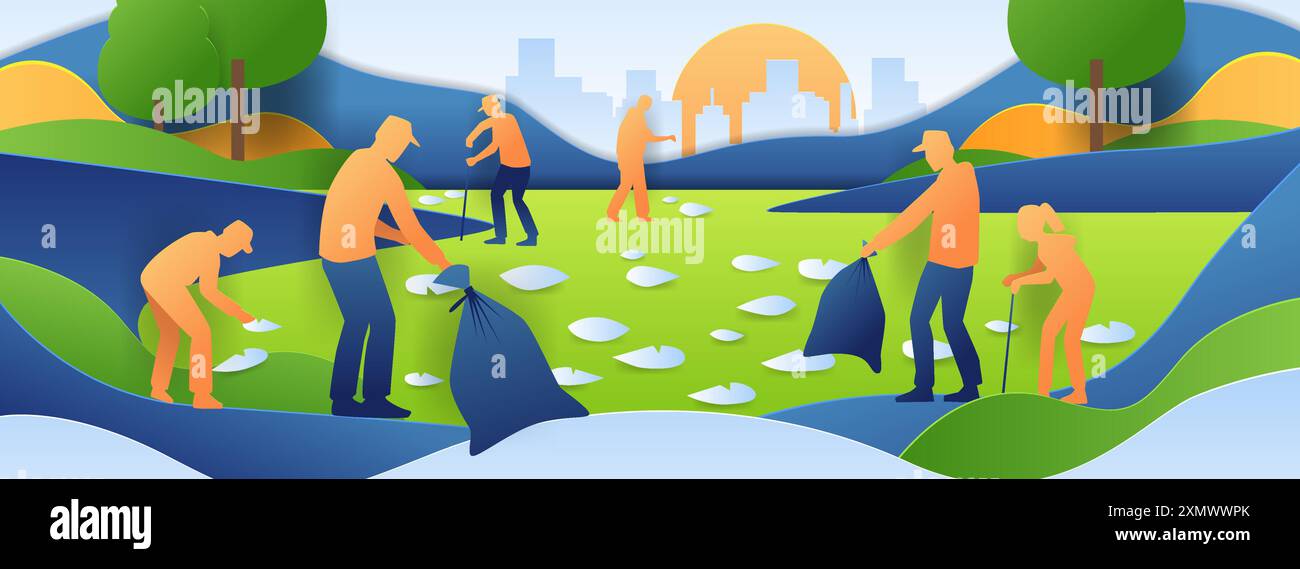 Clean up effort Stock Vector Images - Alamy