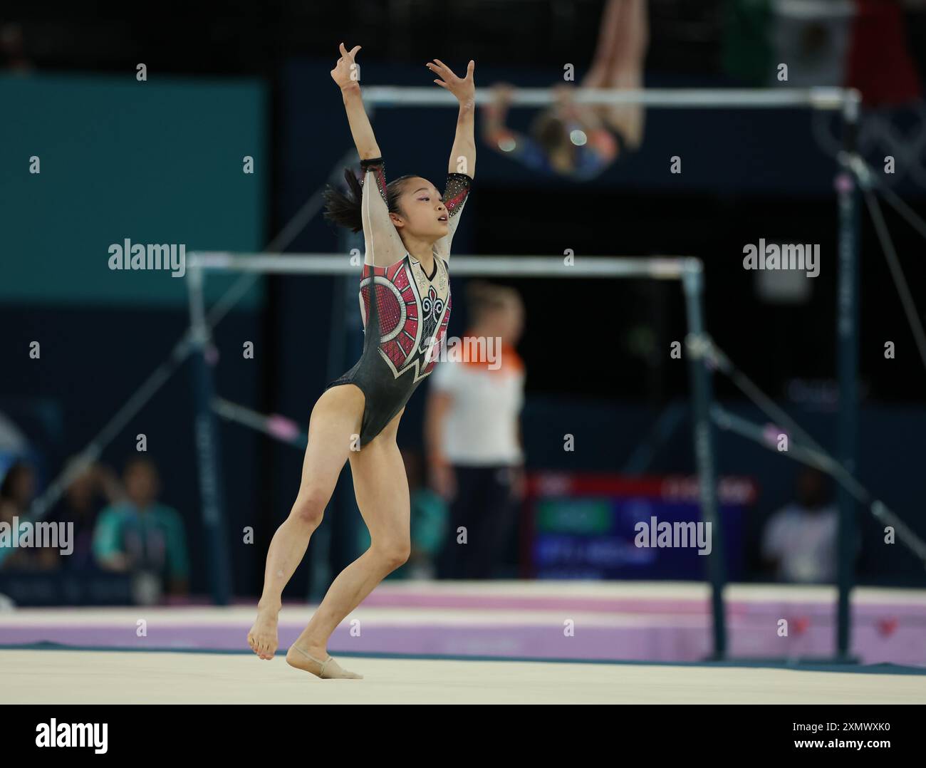 Paris, France. July 27th 2024. Mana Okamura of Team Japan competing on ...