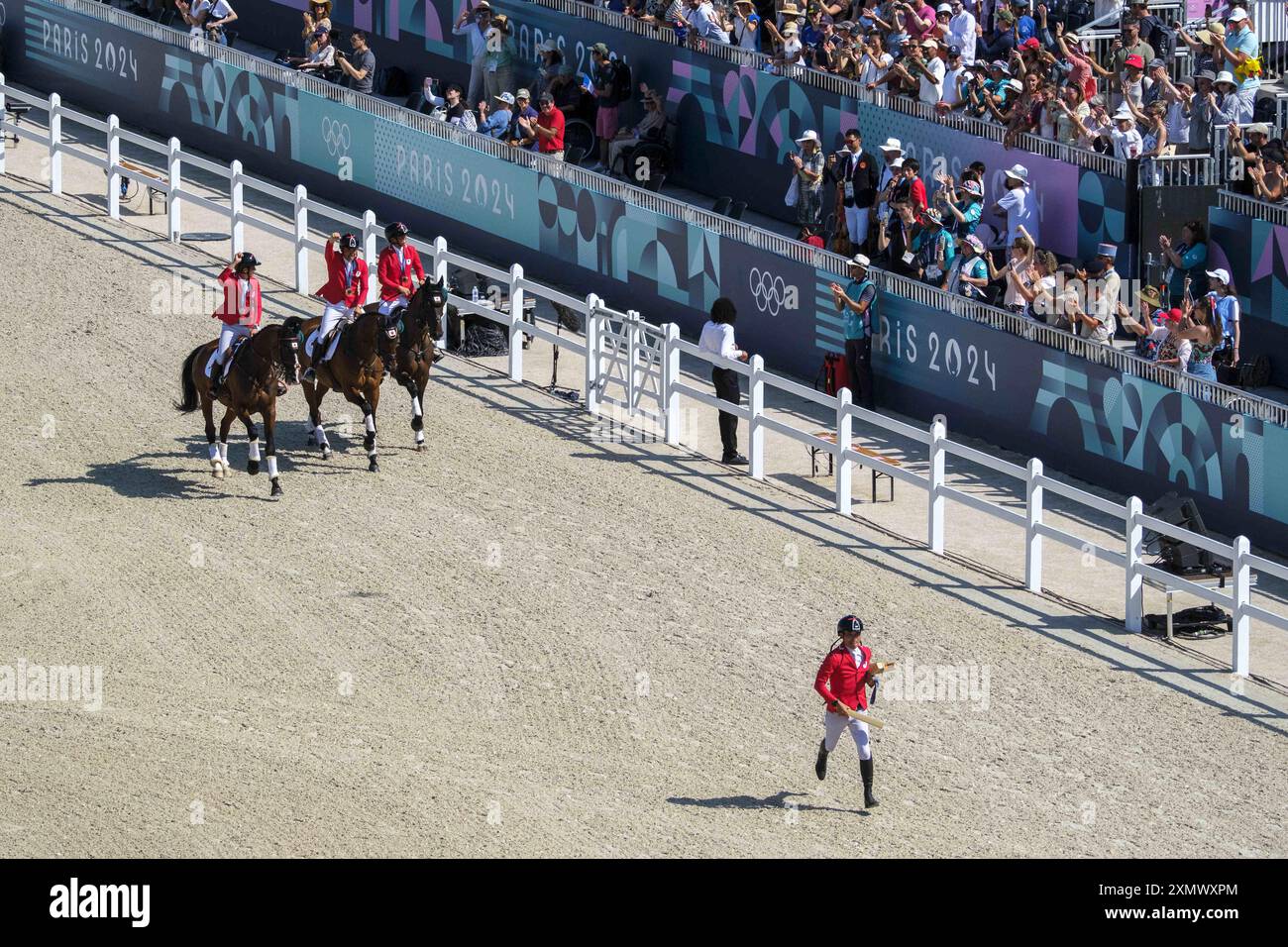 Paris, France. 29th July, 2024. Equestrian, Japan team, Bronze ...