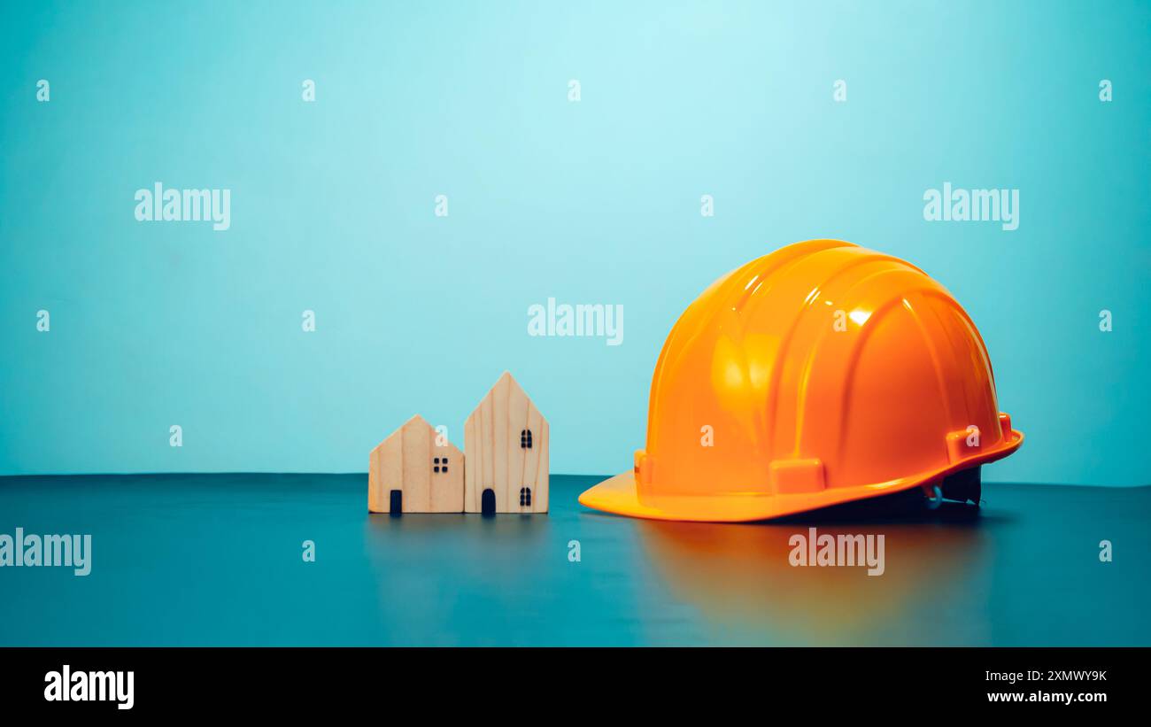 Hard hat for construction site workers and for engineers or workers ...