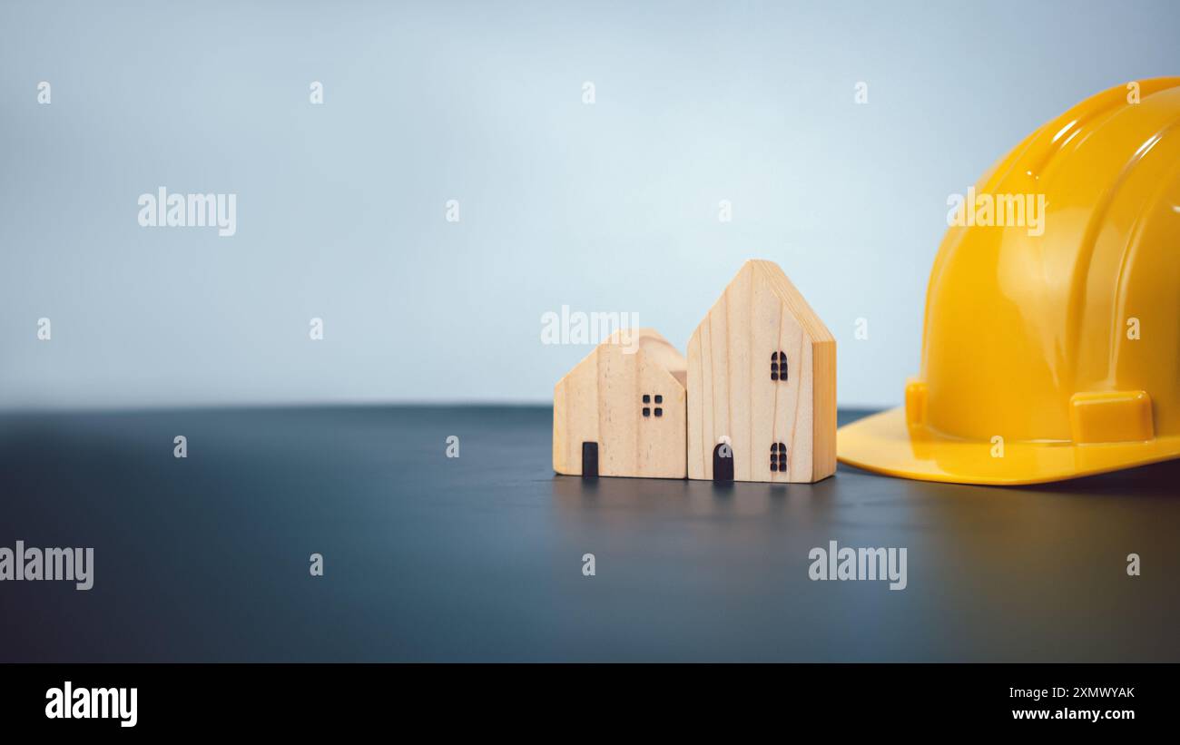 Hard hat for construction site workers and for engineers or workers ...