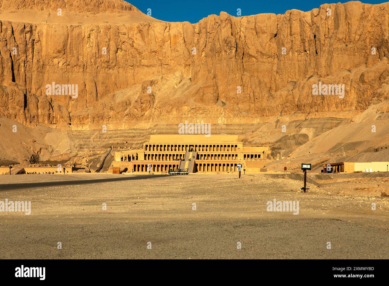 Discover the ancient majesty of Hatshepsut's tomb as the sun rises over ...