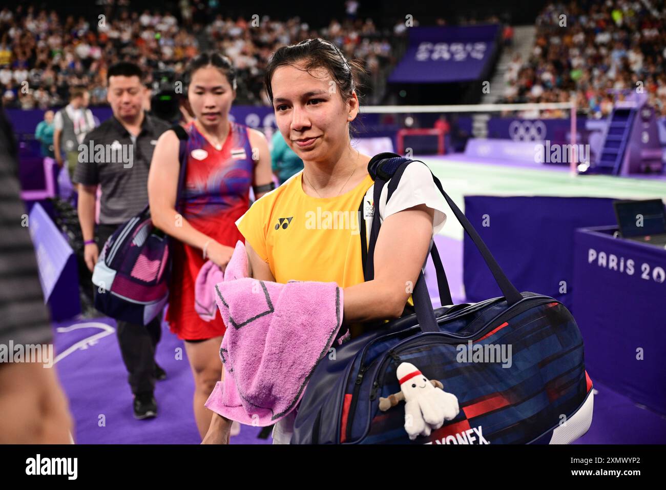 Paris, France. 30th July, 2024. Belgian Lianne Tan pictured after a ...
