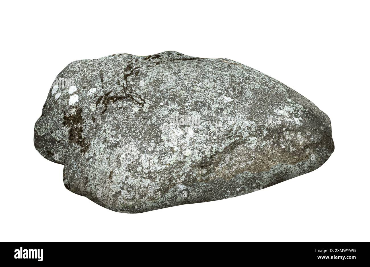 Large singlerock or stone on a white background Stock Photo - Alamy