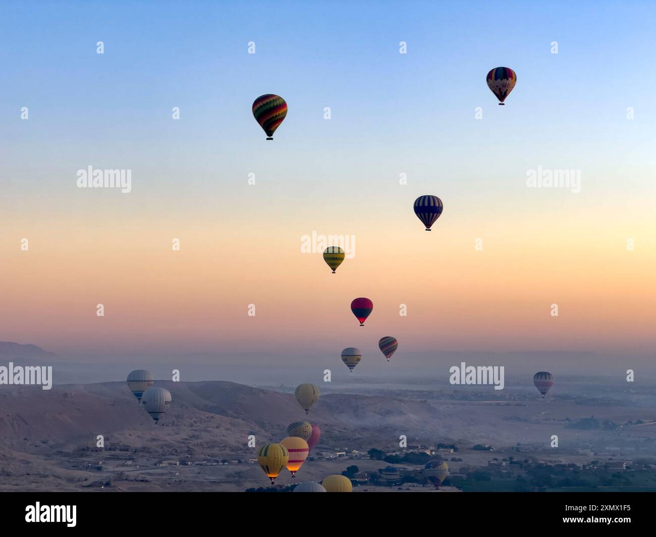 Luxor, Egypt; January 16, 2024: Embark on a celestial journey as hot ...