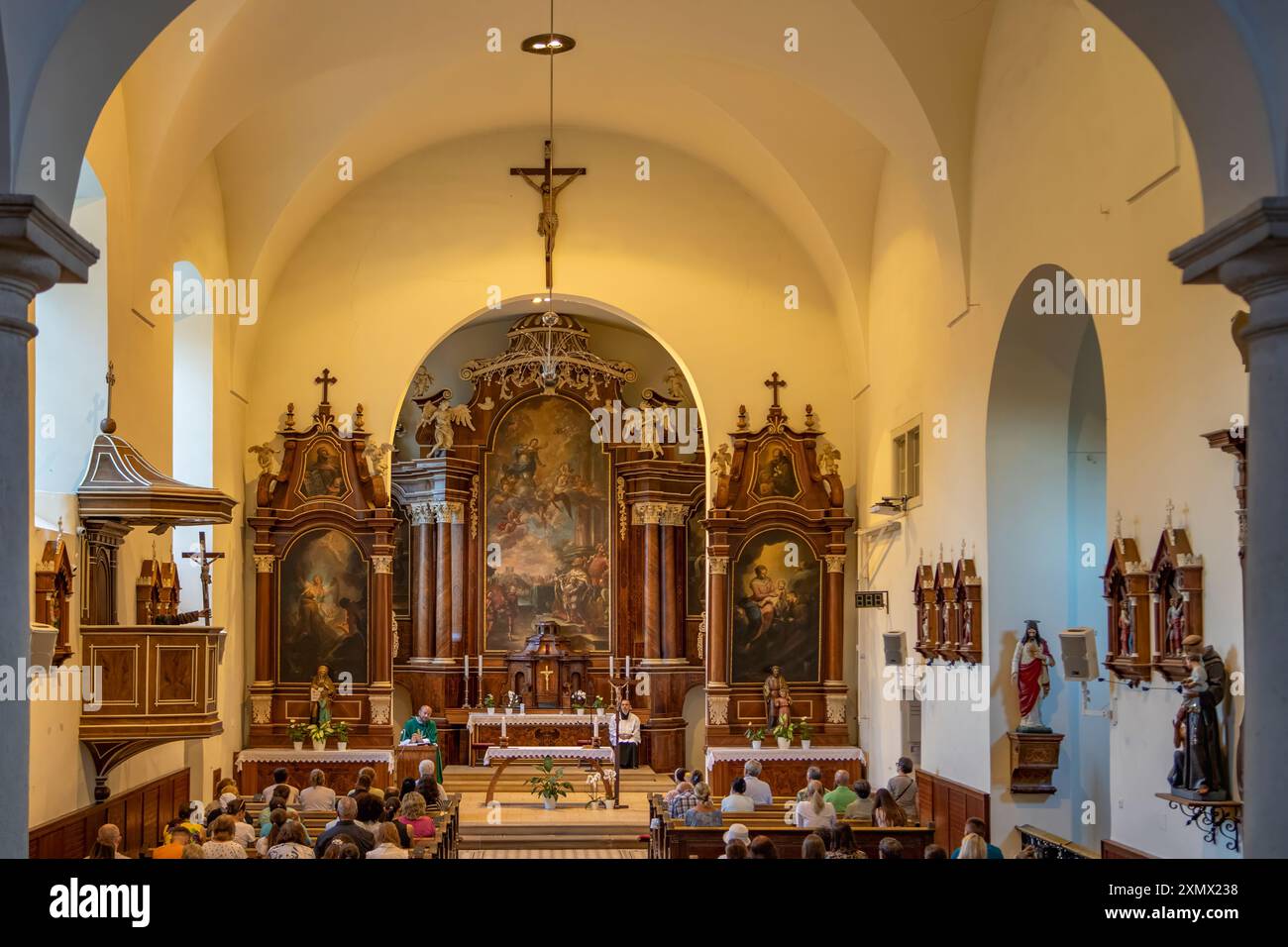 Inside Capuchin Church, Bratislava, Slovakia Stock Photo - Alamy