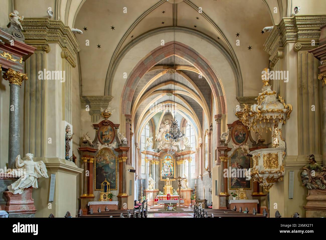 Inside Franciscan Church, Bratislava, Slovakia Stock Photo - Alamy