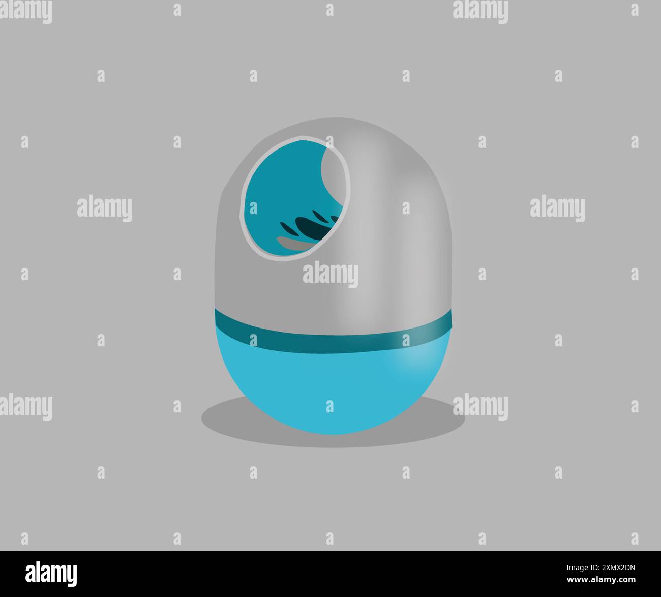 Vector illustration of car air freshener on gray background Stock ...