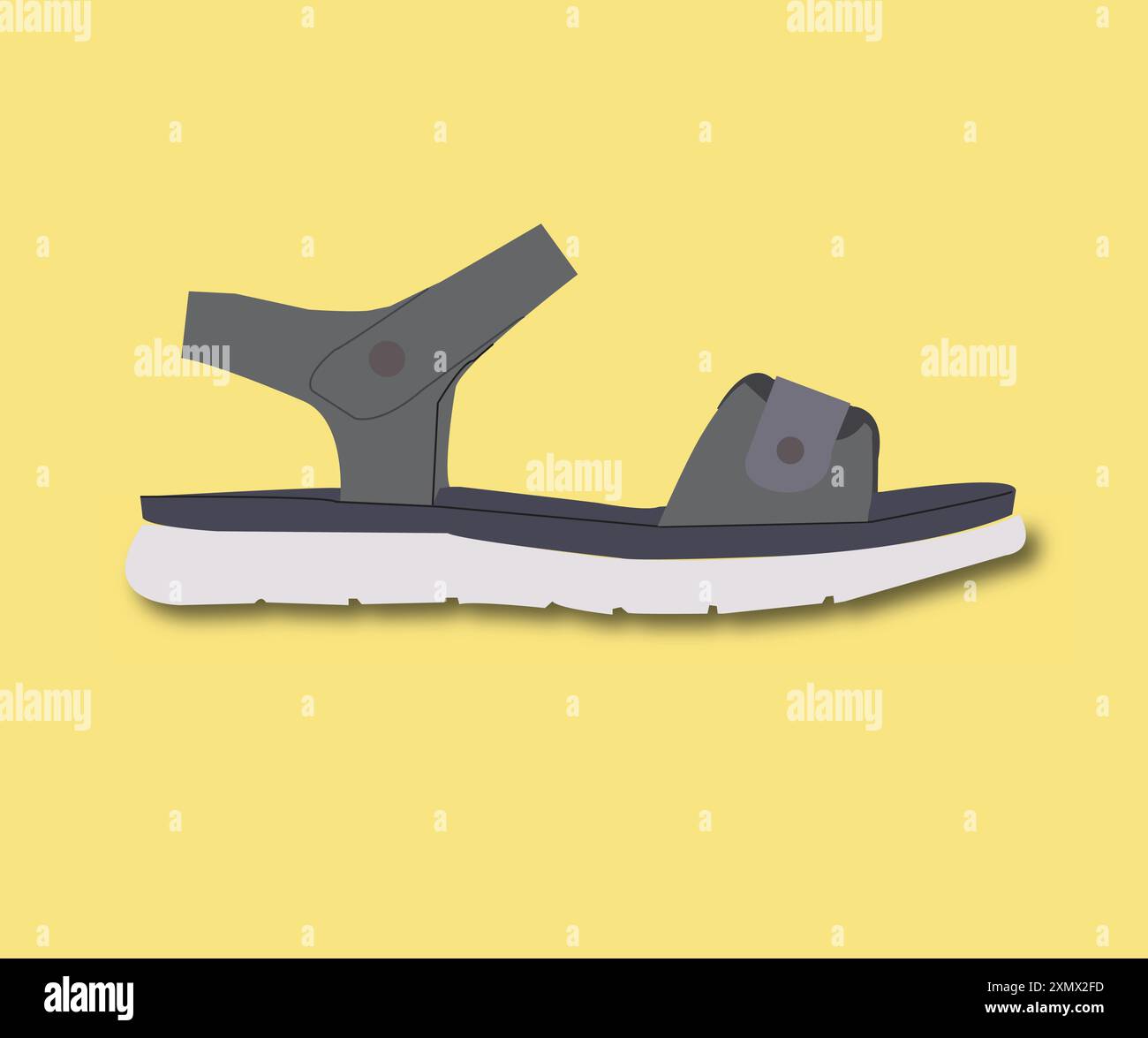 Dark sandals Stock Vector Images - Alamy
