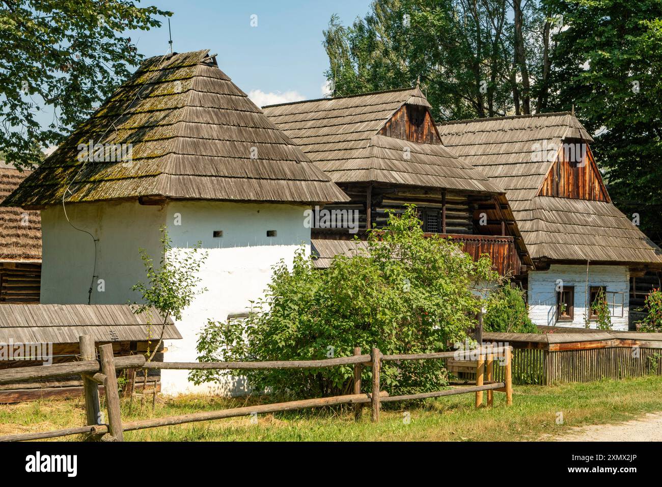Old Houses at Museum of the Slovak Village, Martin, Slovakia Stock ...