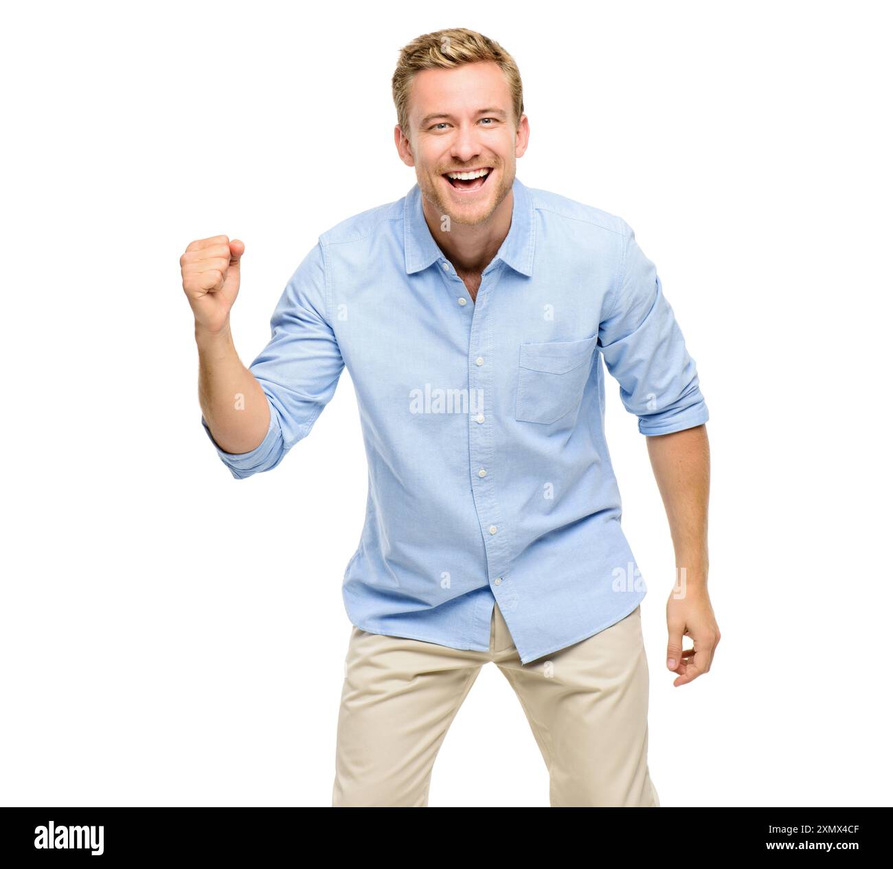 Yes winner gesture amazed Cut Out Stock Images & Pictures - Alamy