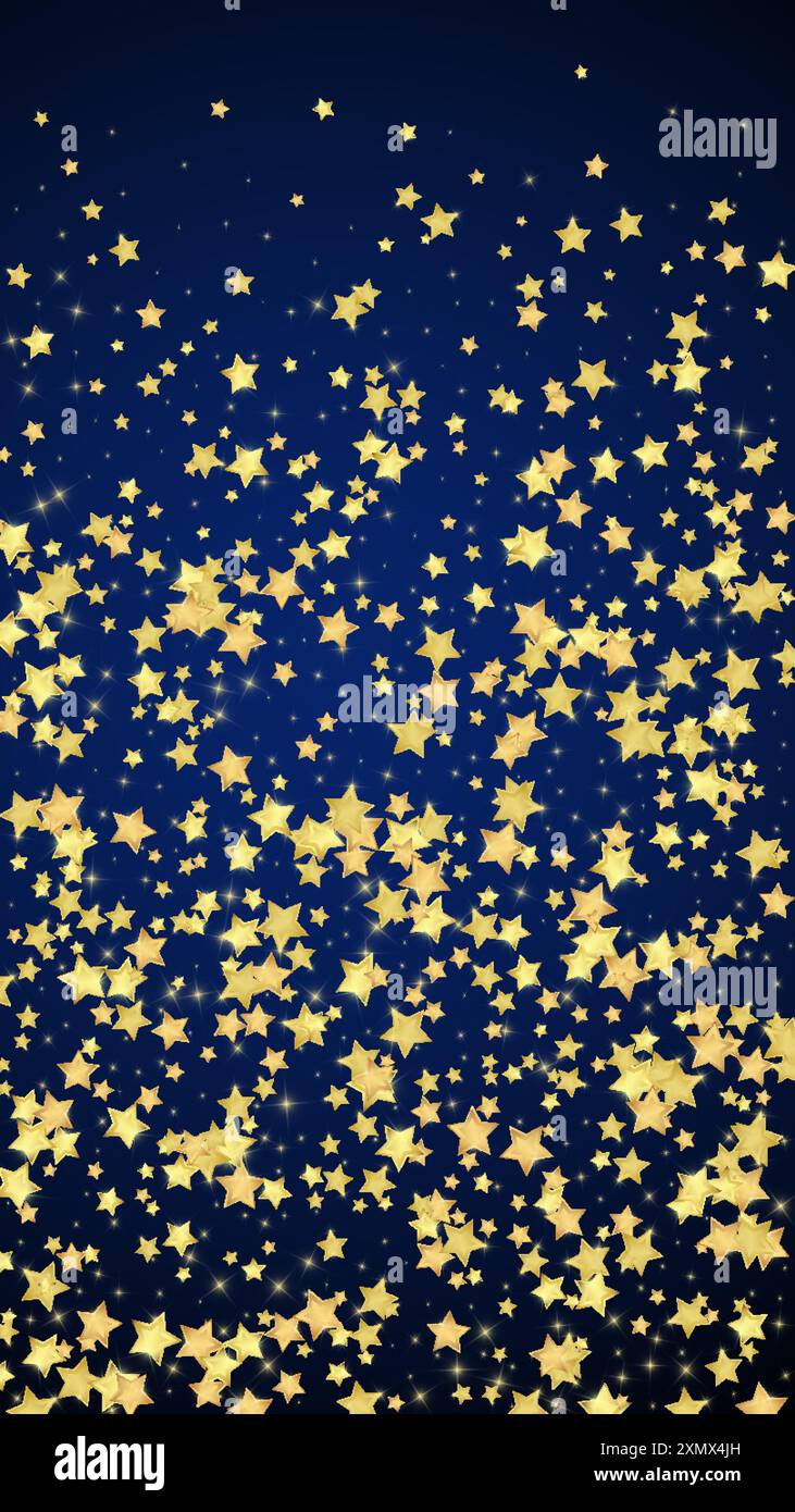 Magic stars vector overlay. Gold stars scattered around randomly ...