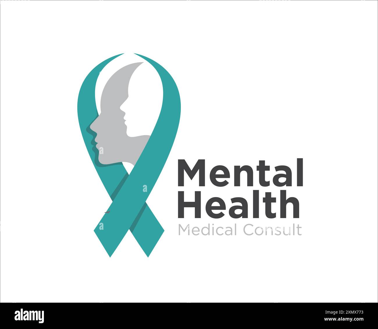 Mental health logo abstract Stock Vector Images - Alamy