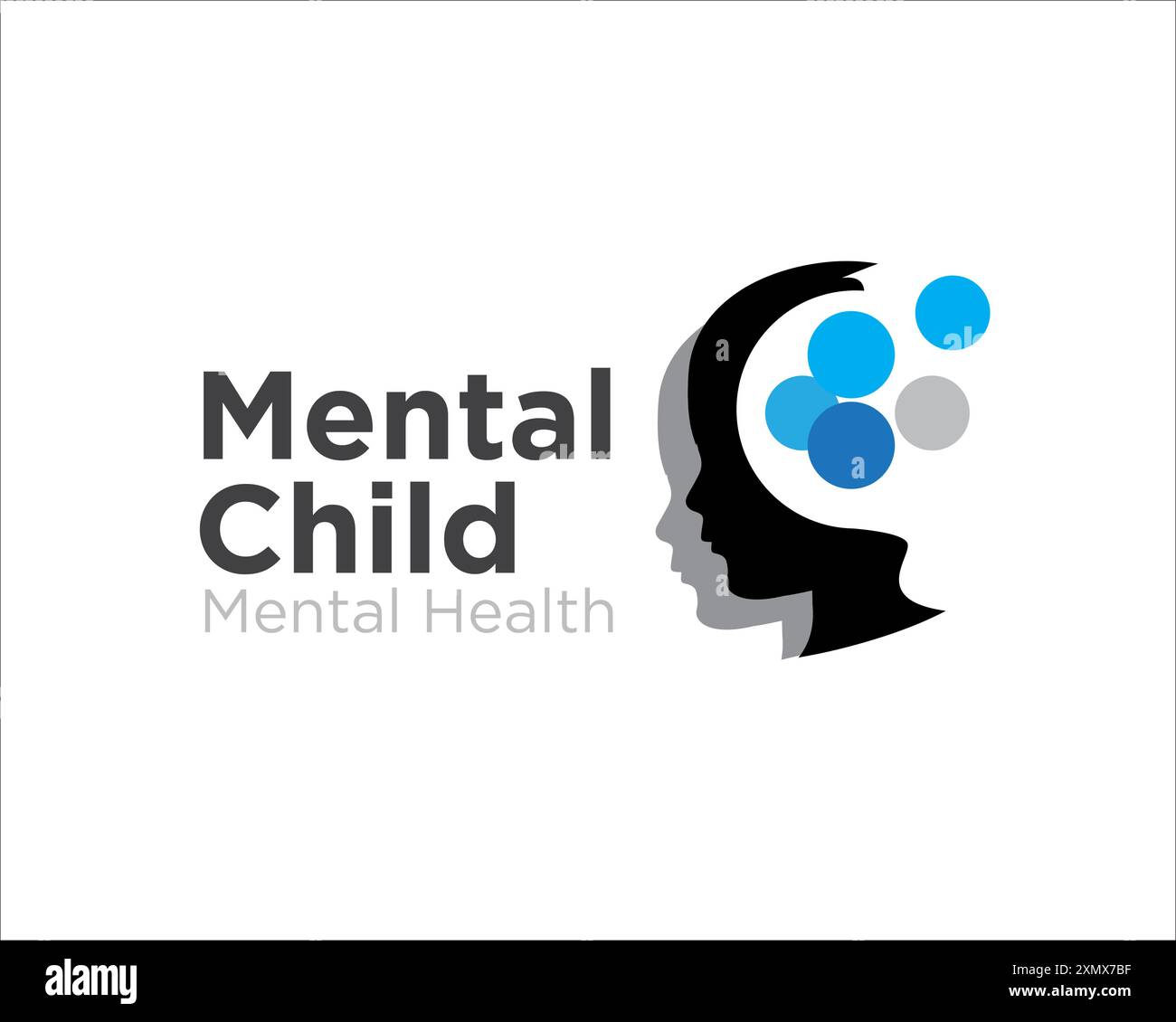 mental child health logo designs for medical consultation logo Stock ...
